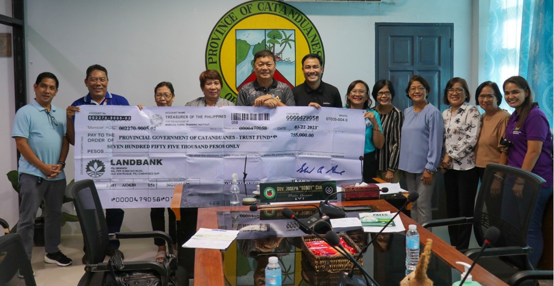 A CASH GRANT OF P755,000.00 - Catanduanes Tribune